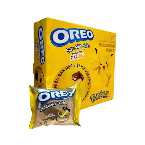 Печенье Oreo Pokemon Pikachu Socola Pie Cadbury, 360 г - купить с ...