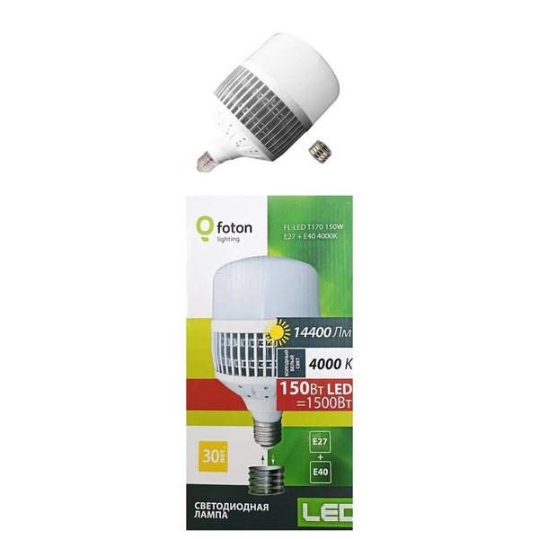 Светодиодная лампа FL-LED T150 150W E27+Е40 4000К 15000Lm 180В-240V ...