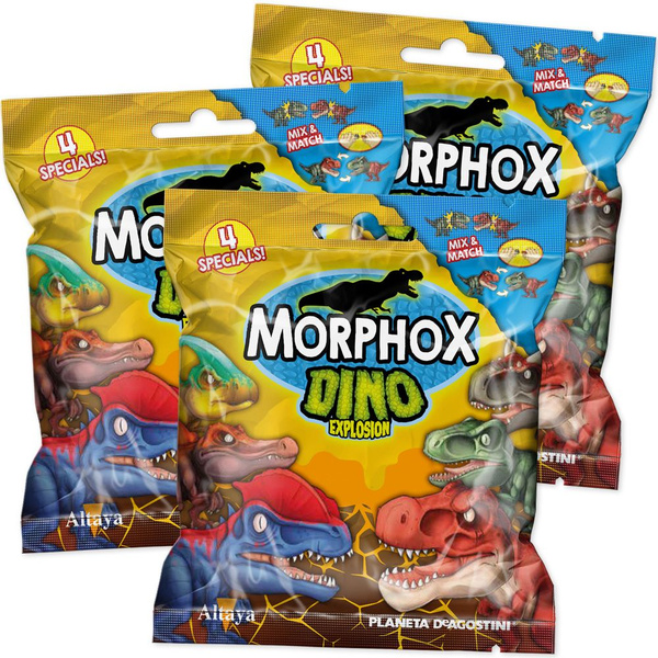 Фигурка DeAgostini Morphox Dino Explosion без вулкана, набор из 3 ...