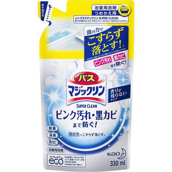 KAO "Magiс Clean Bath Bubble" Чистящий спрей-пенка с противогрибковым ...