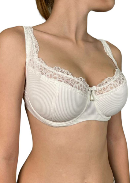 Бюстгальтер Женский VE.NU.S, размер 100D белый Полиамид, Эластан Офисный/школьный Китай Крючки ...