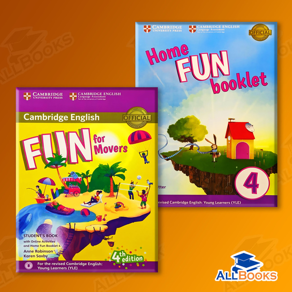 Fun For Movers Полный комплект student's book + home fun booklet 4 + CD ...