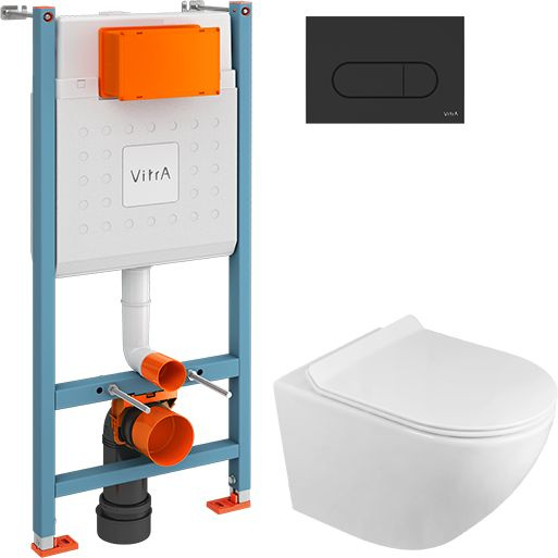 Характеристики Инсталляция с подвесным унитазом VitrA V-fix core 800 ...