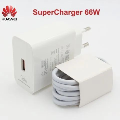 Быстрое pарядное устройство для Huawei Super Charge 66W + кабель 6A USB TYPE-C 66 Вт - купить с ...