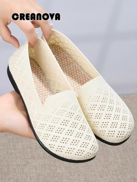 Туфли Женский CREANOVA Breathable, размер 38 Без каблука лодочки Китай Без застёжки Низкая ...