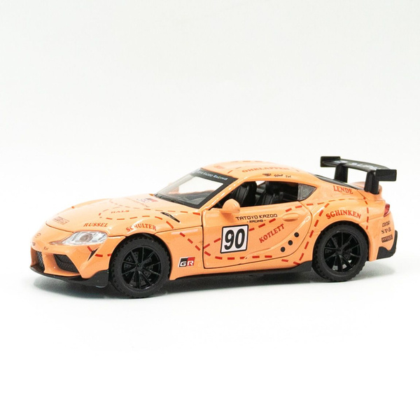 Характеристики Металлическая машинка Toyota Supra Pink Масштаб 1:32 ...