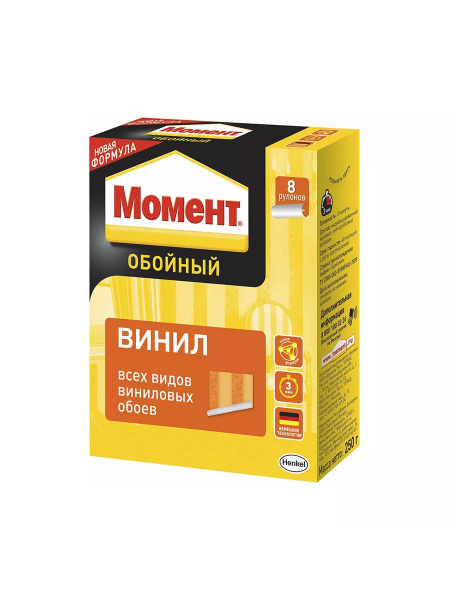 Клей для обоев Момент Клей обойный для виниловых обоев Винил, 200 г ...