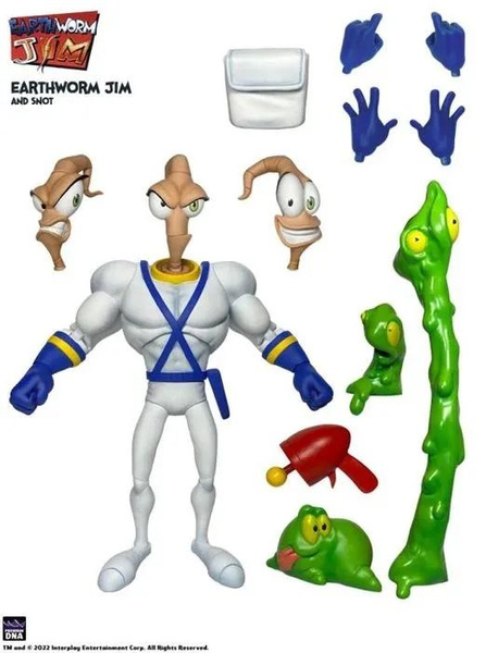 Фигурка Червяк Джим(EARTHWORM JIM) - купить с доставкой по выгодным ...