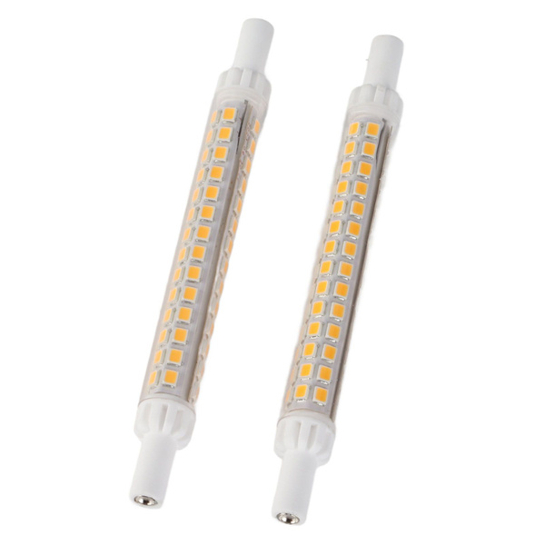 2 шт. R7S 98LED лампа с двойным цоколем 118 мм с регулируемой яркостью ...