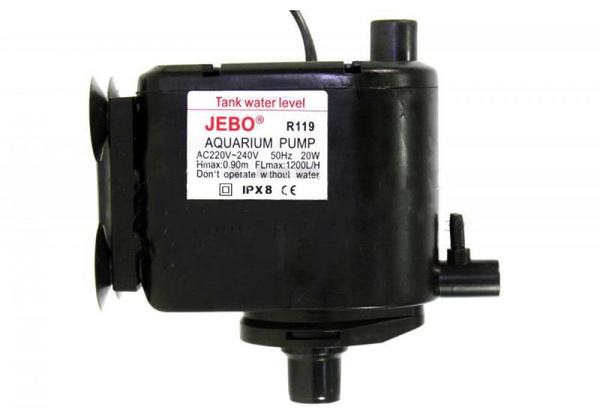 Аквариумная помпа JEBO R119, 20 Вт,1200 л/ч, для аквариумов разных ...