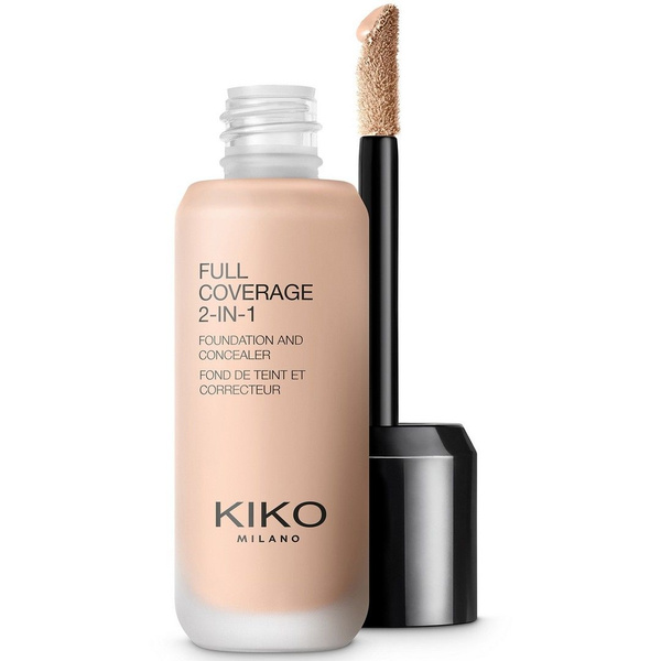 Тональный крем KIKO Milano Full Coverage 2-in-1 Foundation and Concealer 25ml (Various Shades ...
