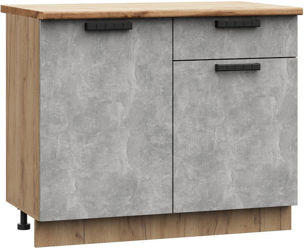 Шкаф кухонный ШН1Я 1000 шкаф нижний Крафт Ателье Со столешницей купить с доставкой по