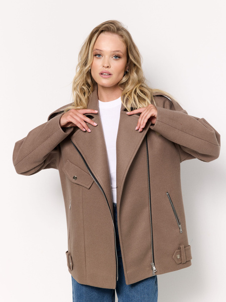 Пальто SEVINGIN, Демисезон, размер 48, цвет коричневый, Драп - купить ...