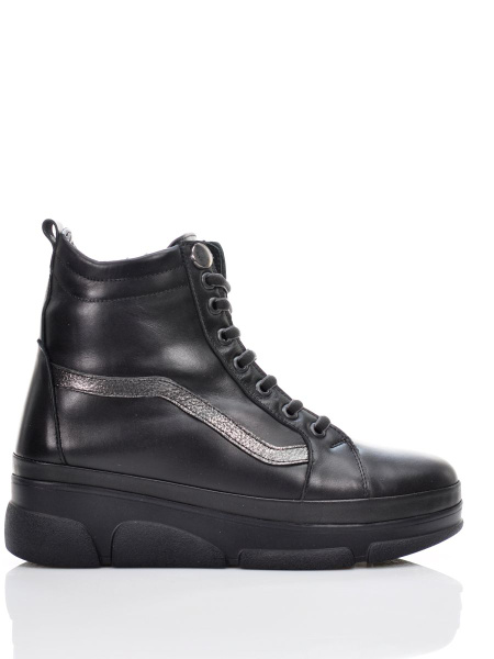 Ботинки Женский Ascalini черный кристалл, размер 36 Демисезон 8 Стандартный средний (до 9 см ...