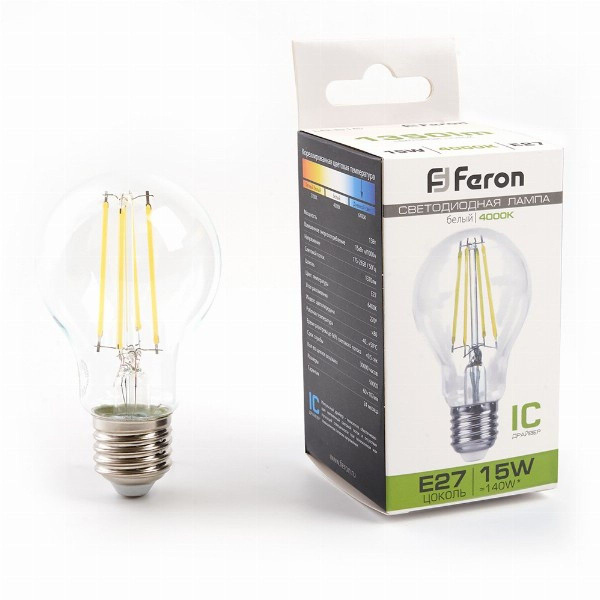 Лампа светодиодная led Feron LB-615 Шар E27 15Вт 175-265В 4000K 38242 ...