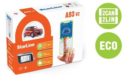 Автосигнализация StarLine A93 v2 2CAN+2LIN ECO купить по выгодной цене в интернет-магазине OZON ...