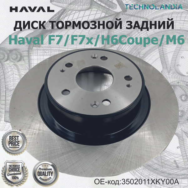 ДИСК ТОРМОЗНОЙ ЗАДНИЙ Haval F7/F7x/H6Coupe/M6 купить c доставкой на OZON по низкой цене (1658514278)