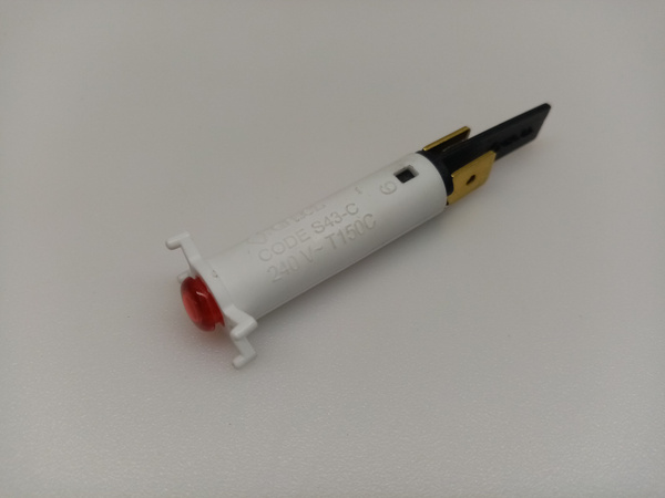 Лампа индикации, красная S43-C 240V (pn: 8071828), для газ. плиты Hansa ...