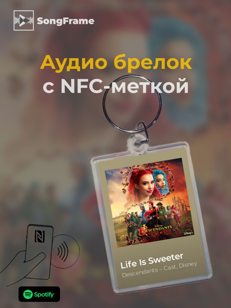 Брелок Spotify с NFC Трек: Descendants Cast, Disney - Life Is Sweeter ...