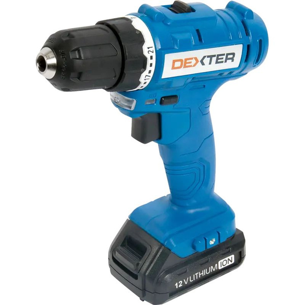 Характеристики Дрель аккумуляторная Dexter ML-CD92-120S, 12 В Li-ion 1.5 Ач подробное описание ...