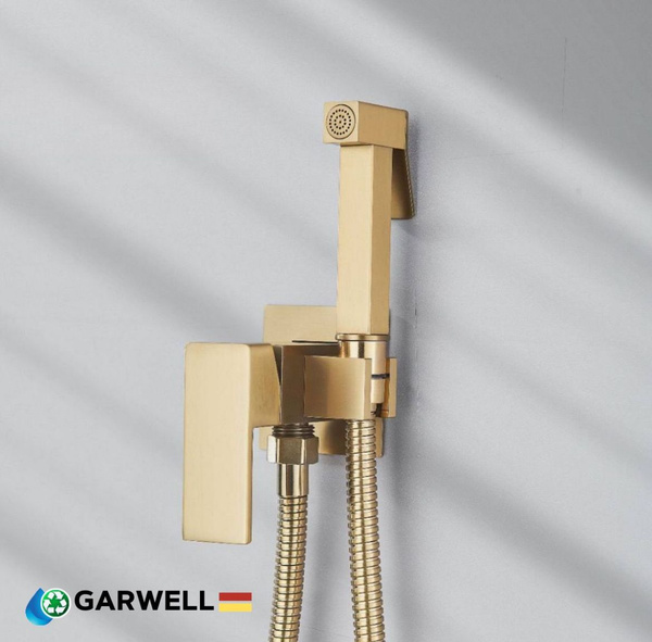 Смеситель с гигиеническим душем GARWELL латунь купить на OZON по низкой ...