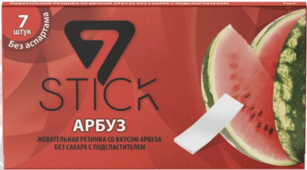Жевательная резинка без сахара Seven Sticks, 12шт по 7стиков - купить с ...
