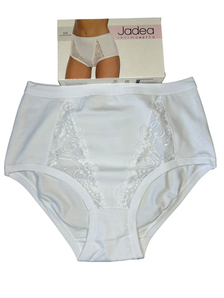 Трусы Женский Jadea слипы белый, размер 54 Кружево Италия купить c доставкой на OZON по низкой ...
