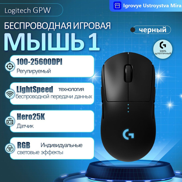 Мышь Logitech G PRO Wireless — беспроводная игровая первого поколения ...