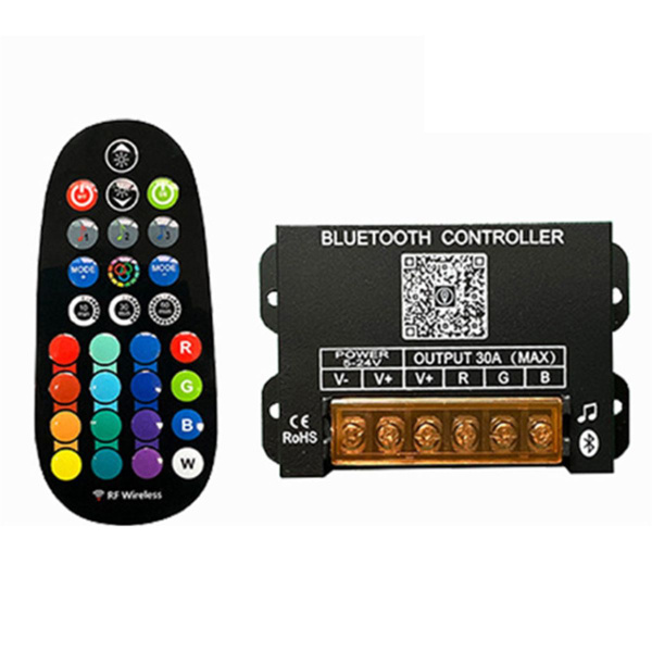 Контроллер светодиодной ленты RGB с Bluetooth DC5-24V, 29-клавишный ...