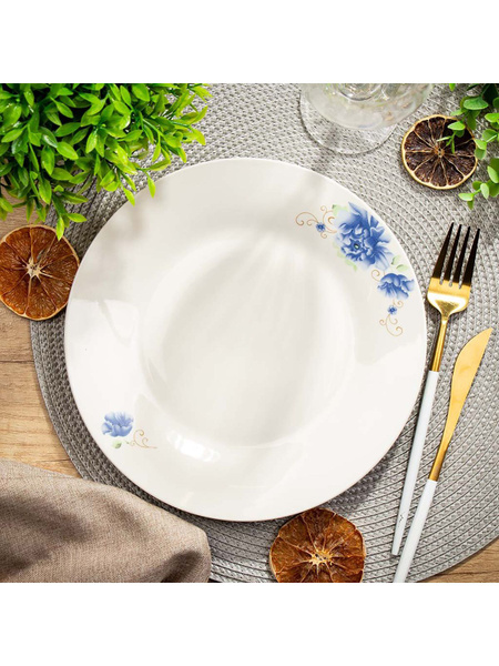 Набор тарелок DANIKS, Керамика, диаметр 23 см - купить по низким цене в интернет-магазине OZON ...