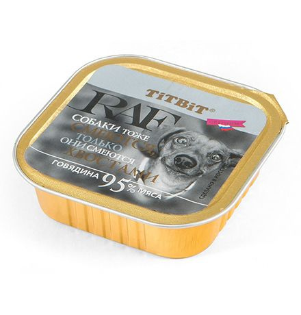 Titbit RAF / Консервы Титбит для собак Говядина, 100г х 15шт - купить с ...