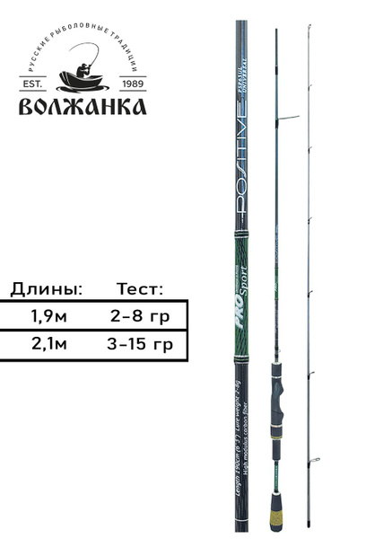 Спиннинг Волжанка Pro Sport POSITIVE, от 2 гр купить по выгодным ценам ...