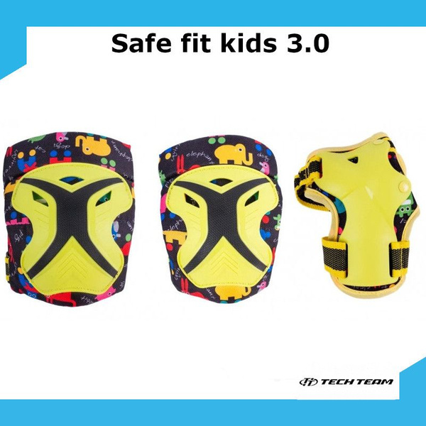 Защита TECH TEAM Safe fit kids 3.0 S / желтый (NN011987) купить на OZON ...