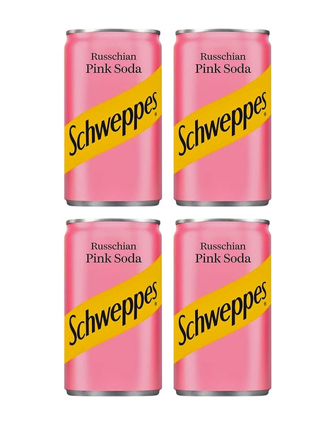 Газированный напиток Schweppes Pink Soda, 4 шт x 150 мл купить на OZON по низкой цене (1749049111)