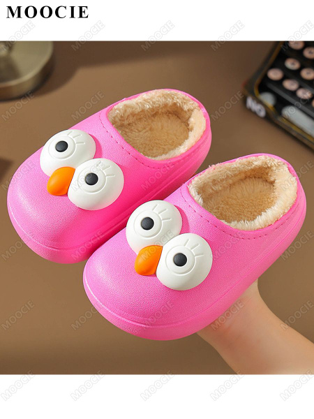 Тапочки Девочки, Мальчики MOOCIE, размер 26, 27 розовая пудра Толстая подошва Платформа Без ...