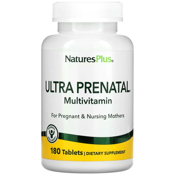NaturesPlus Ultra Prenatal Multivitamin 180 tabs / Ультра Пренатальные ...