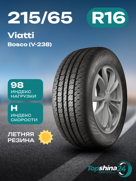 Шины для легковых автомобилей Viatti 215/65 16 Лето Нешипованные ...