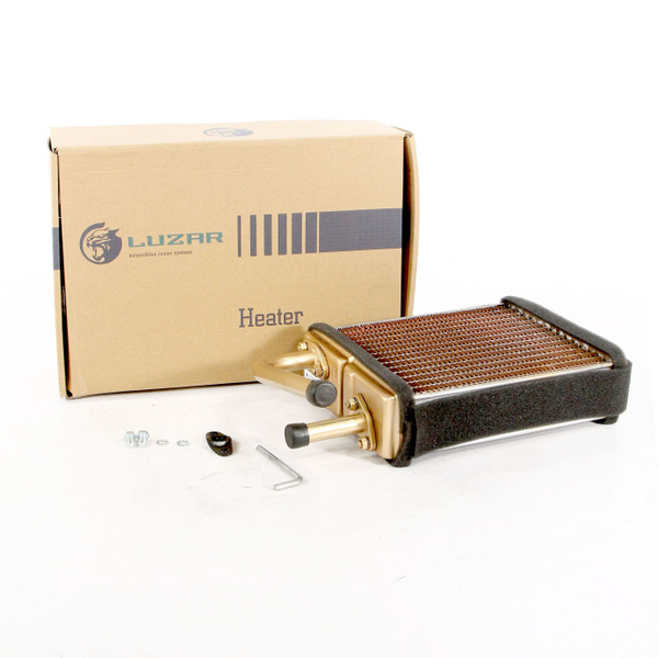 Радиатор отопителя ВАЗ 2101-07 с/о (узкий) 3-х ряд. (медь) в сборе (с штуцерами) - Luzar арт ...