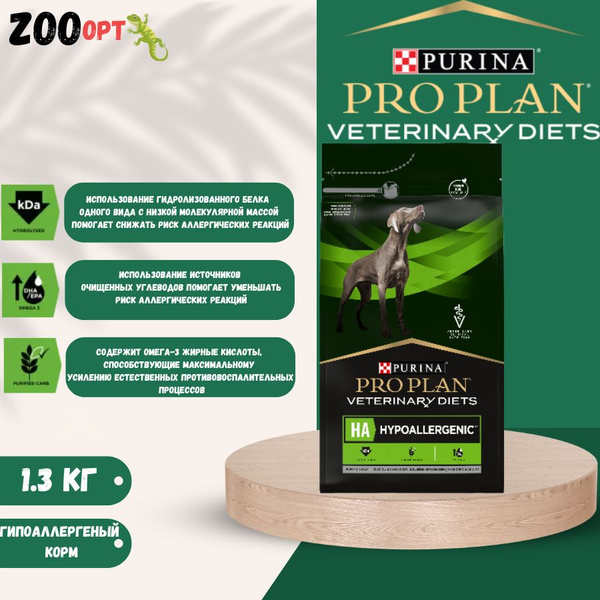 Сухой Корм Полнорационный Диетический PRO PLAN VETERINARY DIETS HA ...