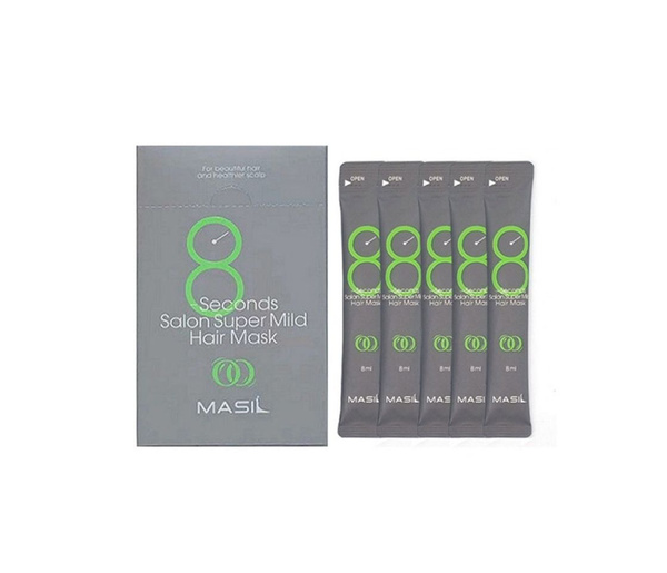 Восстанавливающая маска для ослабленных волос Masil 8 Seconds Salon Super Mild Hair Mask, 8ml ...