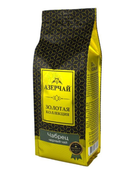 Чай черный Азерчай Gold collection с чабрецом 250 г, Россия купить на ...