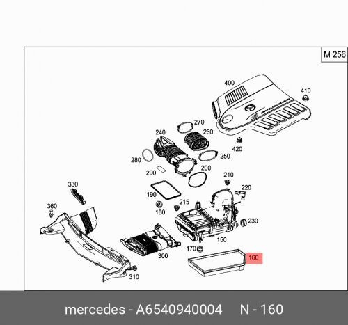 Фильтр воздушный Mercedes-Benz MERCEDES^6540940004 - купить по выгодным ...