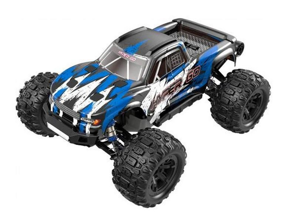 Радиоуправляемый монстр MJX Hyper Go H16H (синий) 4WD 2.4G LED GPS 1/16 ...