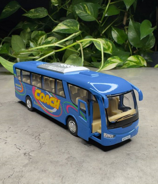 Машинка металлическая Туристический автобус Coach KinsFun 17,5 см ...