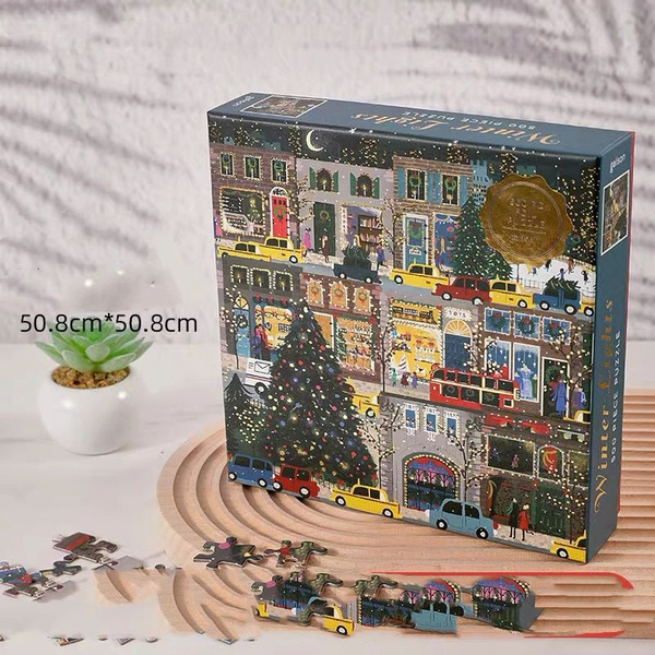 Рождественский календарь,Рождественские пазлы, развивающие подарки для ...