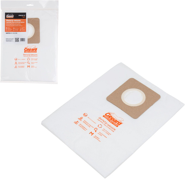 Мешок для пылесоса GEPARD для Wortex VC 3016 WS сменный улучшенный 1 штука (GP90190-121) купить ...