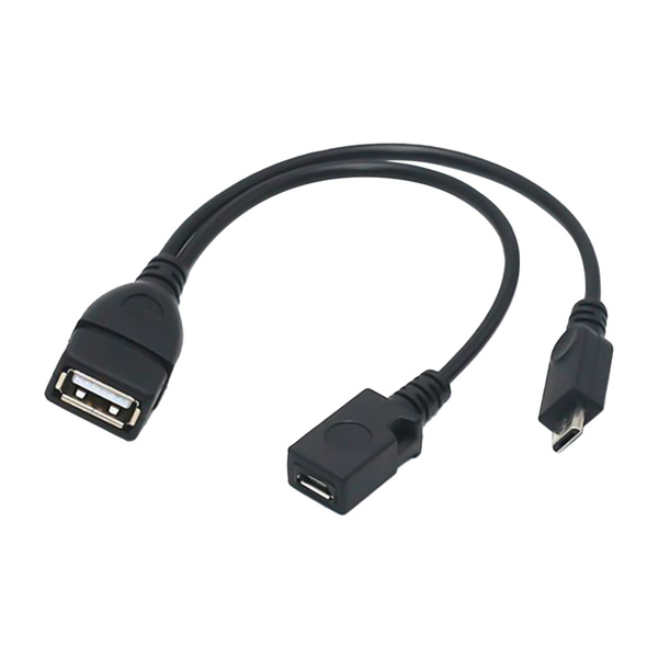 2 в 1 OTG Micro USB Host Power Y Splitter USB-адаптер для подключения 5 ...