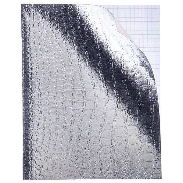 Тетрадь Hatber 5 штук, 48 листов А5 клетка на скобе, обложка Бумвинил METALLIC тиснение CROCO ...