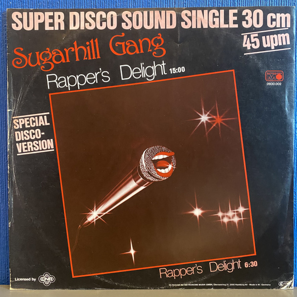Характеристики Sugarhill Gang. Rapper's Delight. EX+ ПЕРВЫЙ ПРЕСС! 1979 ...