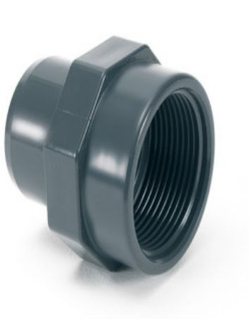 Ниппель переходной втулочное окончание Внутренняя резьба 20x3/4" PVC-U PN16 COMER, Италия купить ...